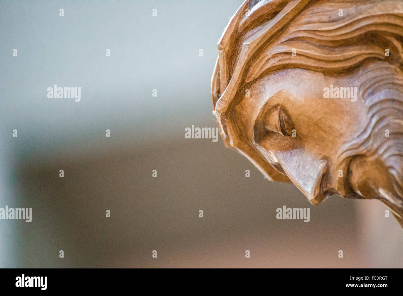 closeup of suffering Jesus Christ crucified on the cross Stock Photo - Alamy