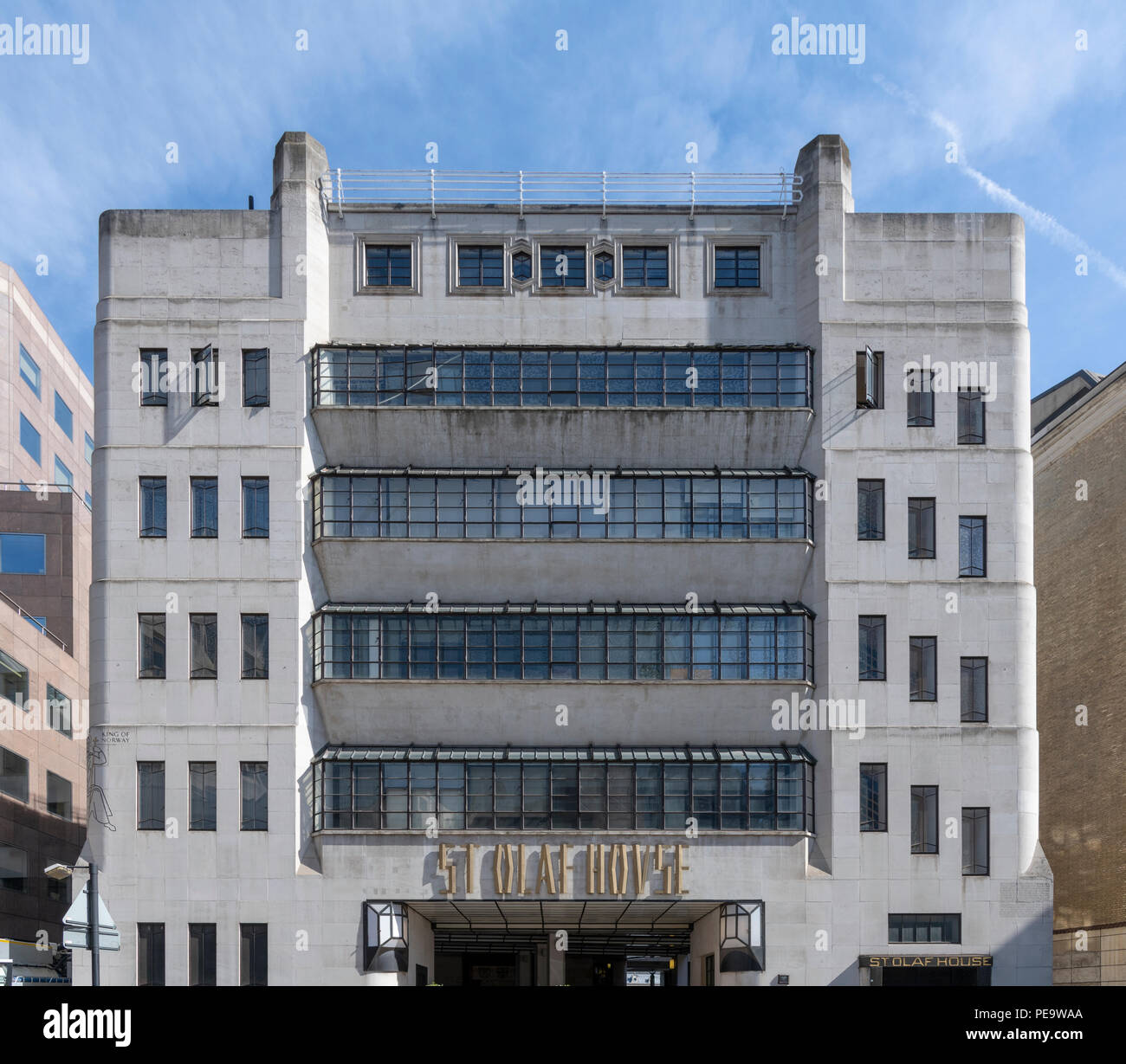 Art Deco, St Olaf House opened in 1932. Designed by architect Harry ...