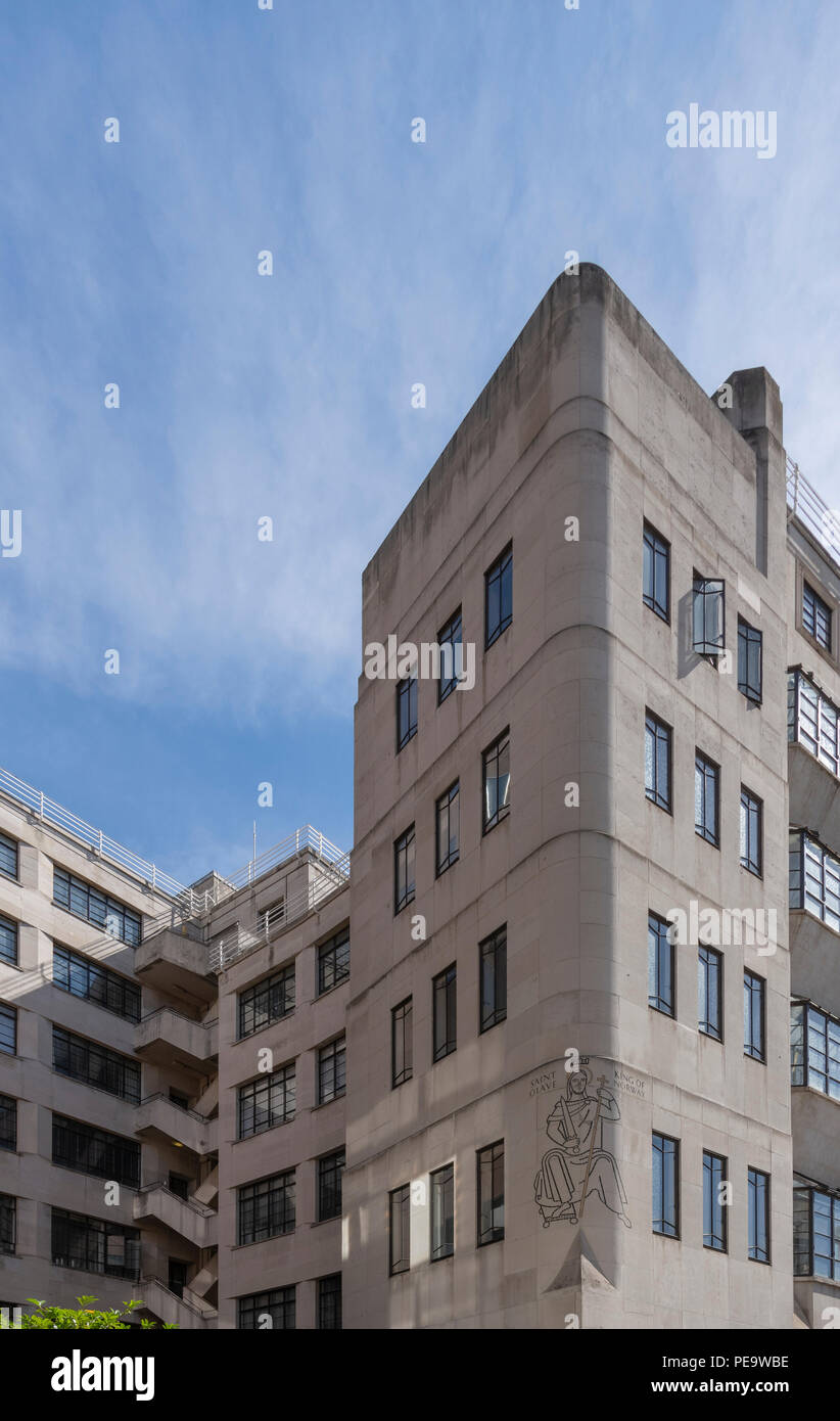 Art Deco, St Olaf House opened in 1932. Designed by architect Harry ...