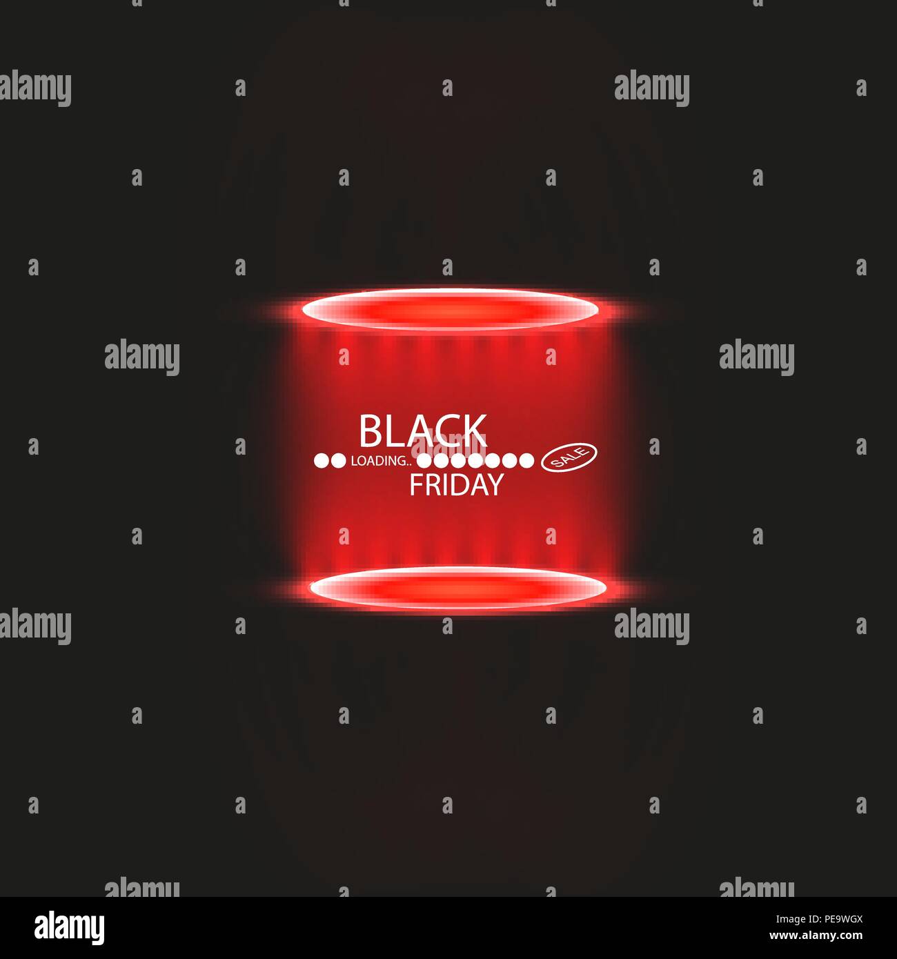Black Friday with Loading Bar and spotlight . Black Friday Sale Concept ...