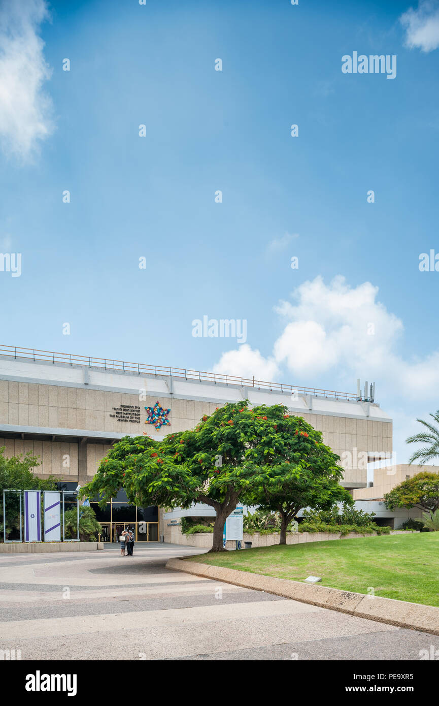 Israel, Ramat Aviv - 3 August 2018: The Museum of the Jewish People at ...