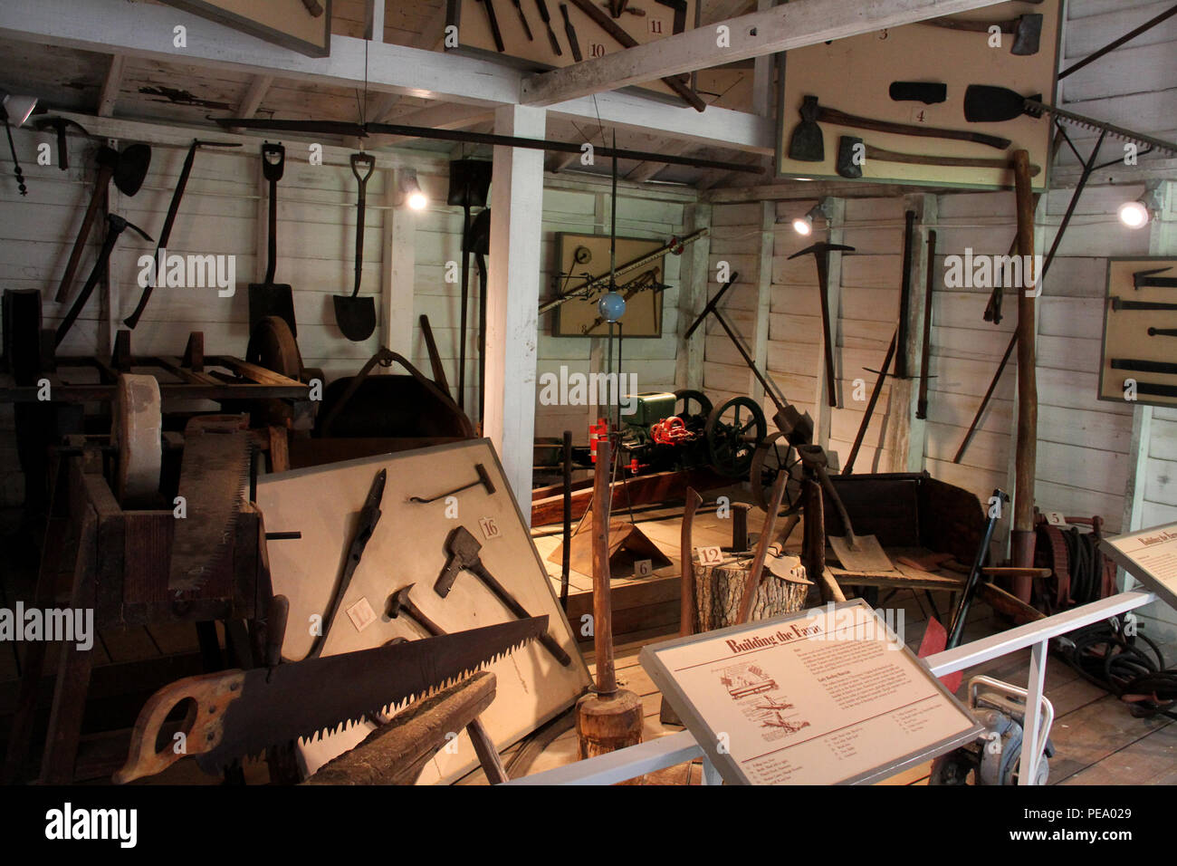 Old tools and machines displayed at Chippokes Farm and Forestry Museum ...