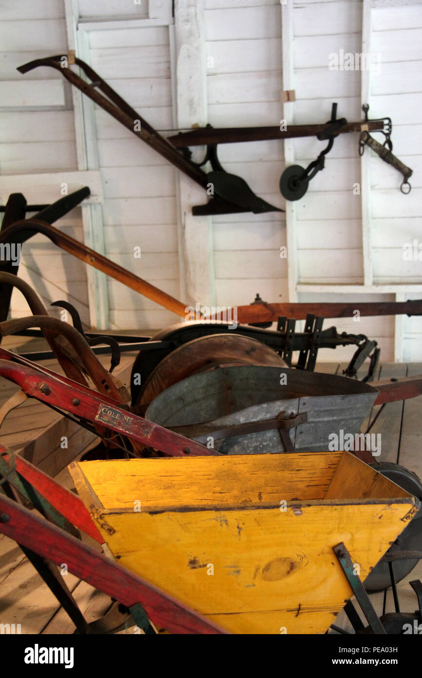Old tools and machines displayed at Chippokes Farm and Forestry Museum ...