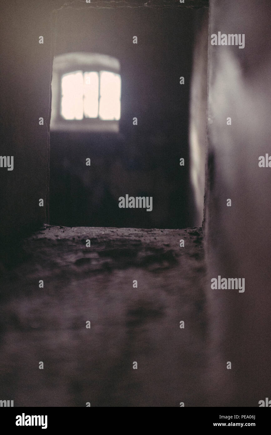 inside a haunted prison cell Stock Photo - Alamy