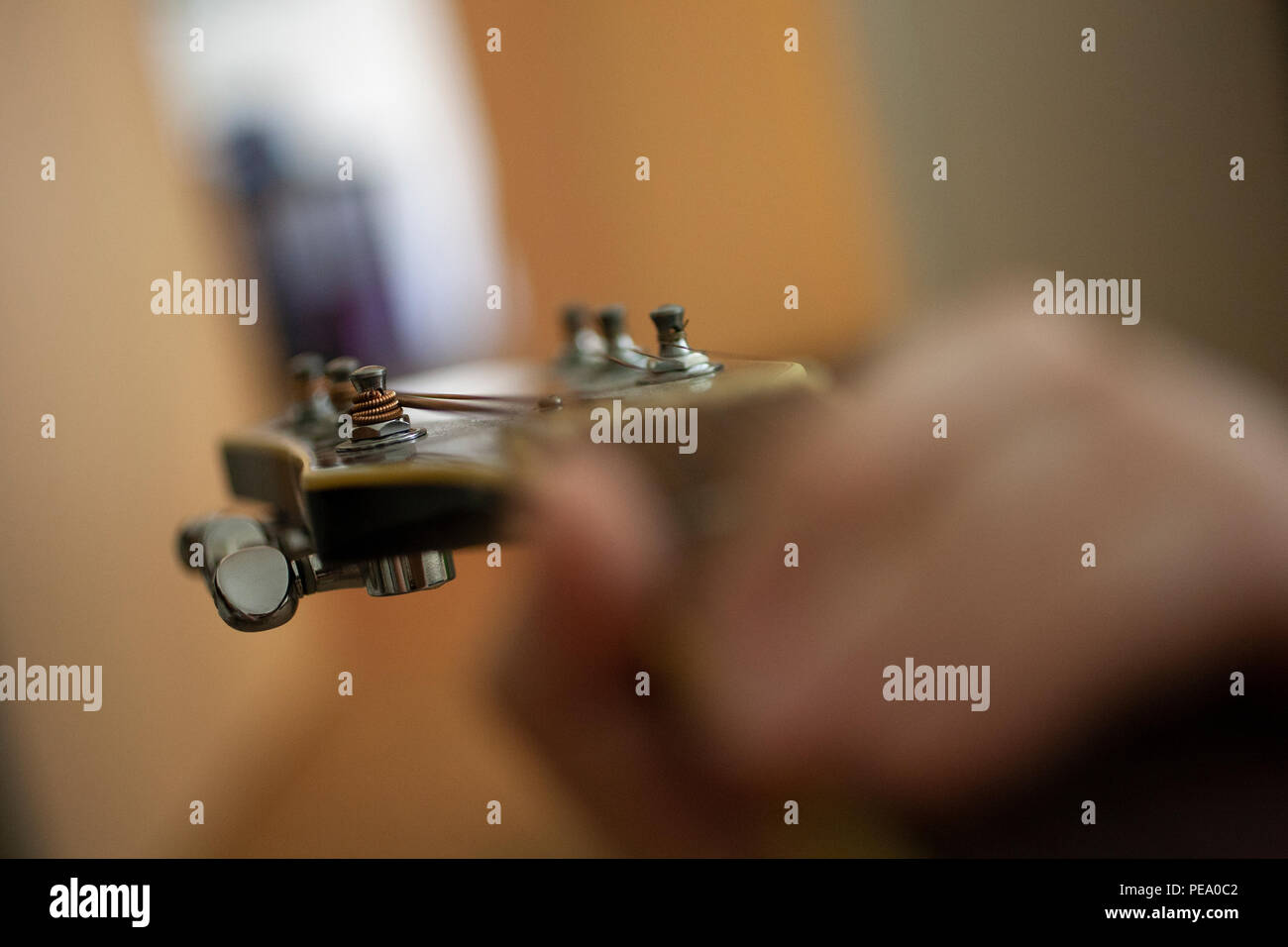 guitar and hand Stock Photo - Alamy
