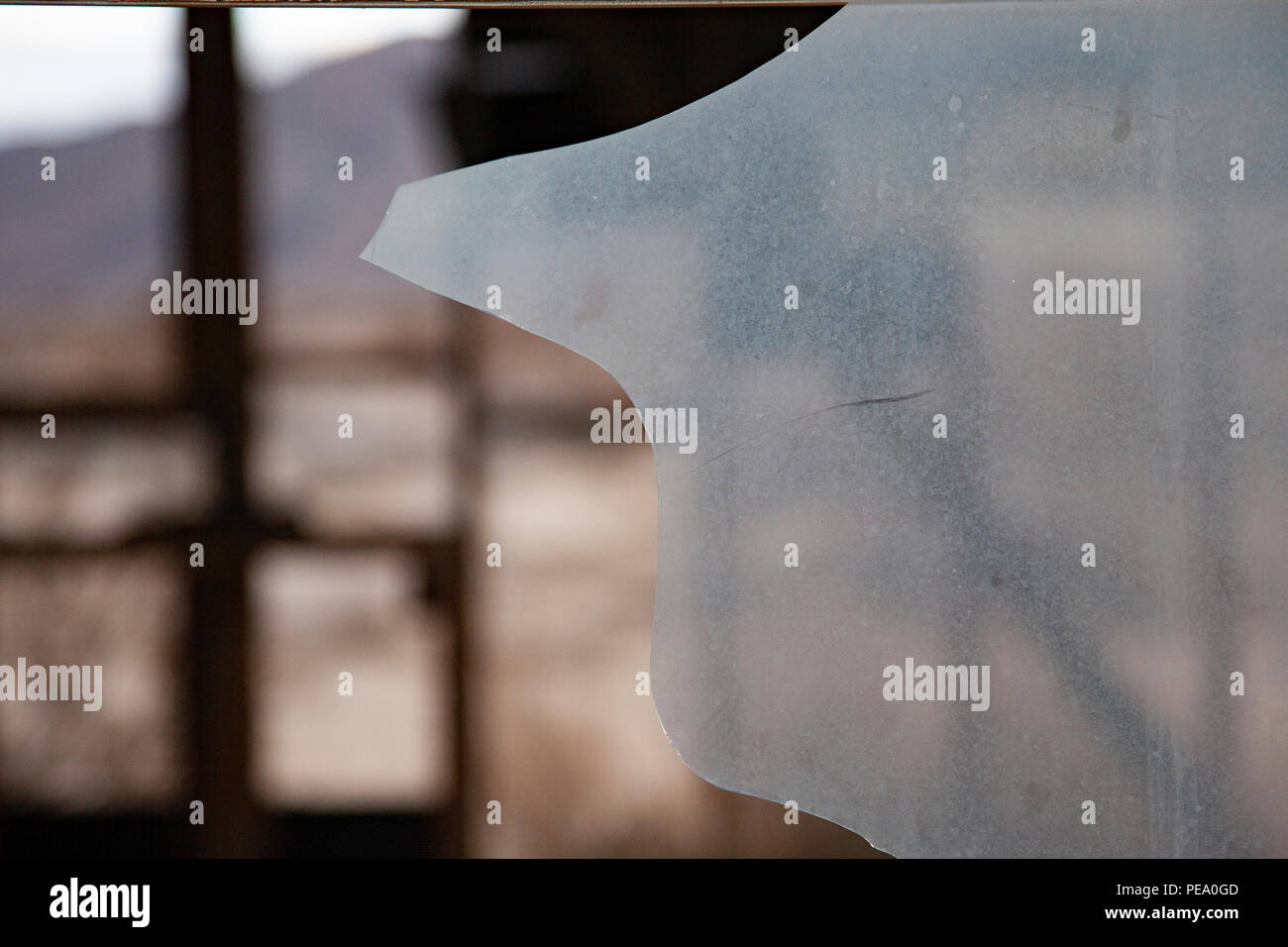 sharp broken window Stock Photo - Alamy