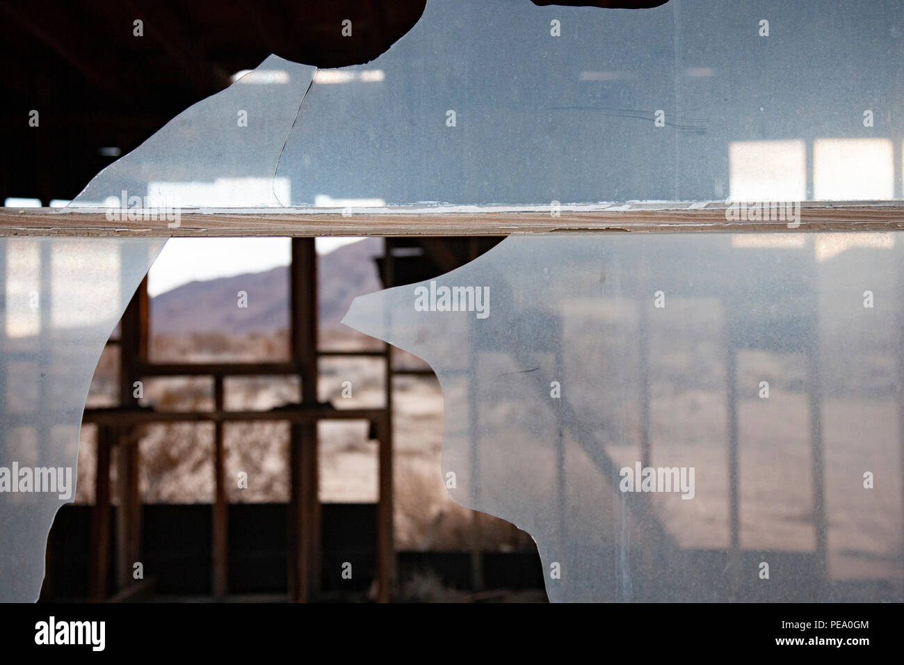 sharp broken window Stock Photo - Alamy