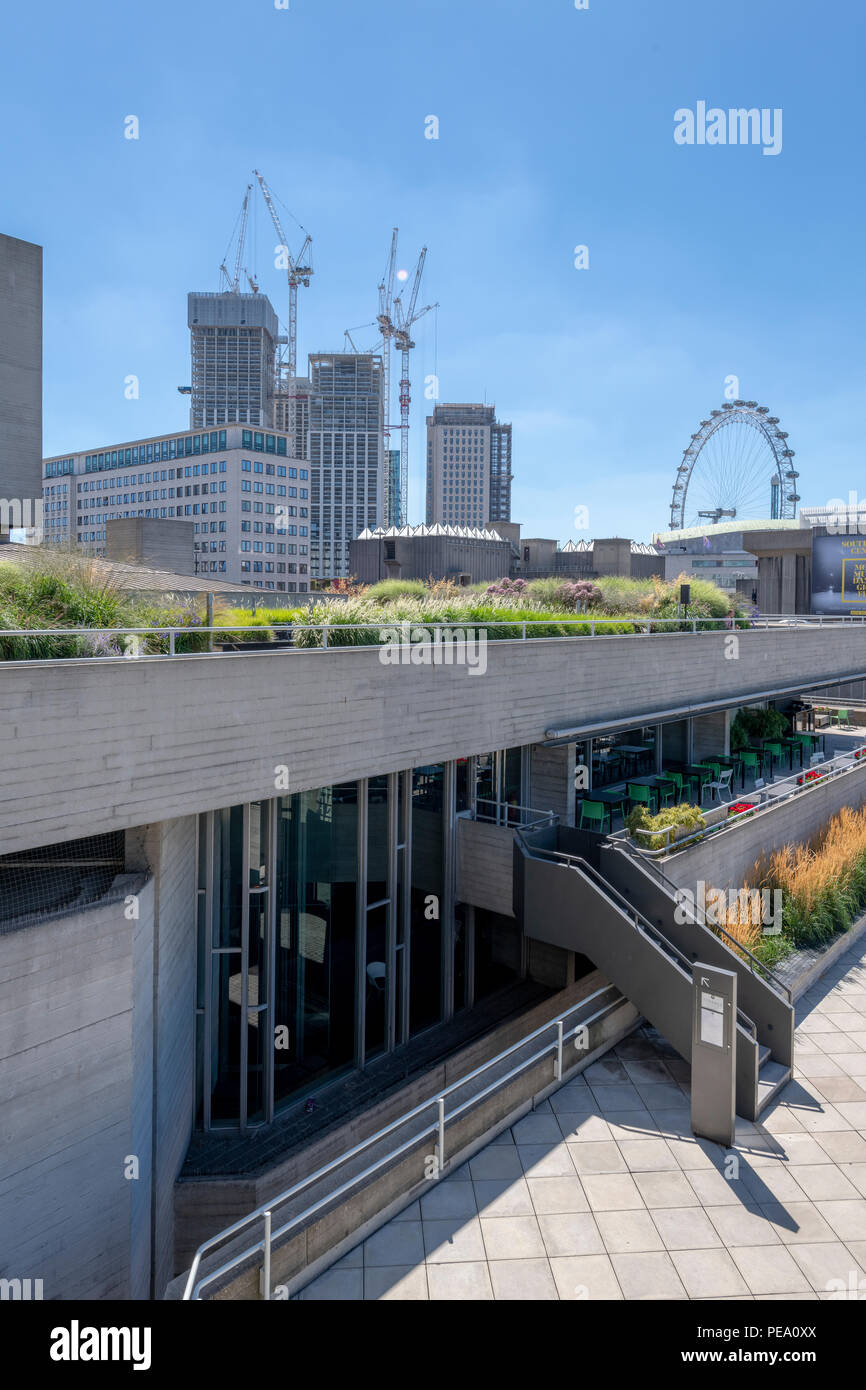 National Theatre brutalist style concrete building part of London's ...
