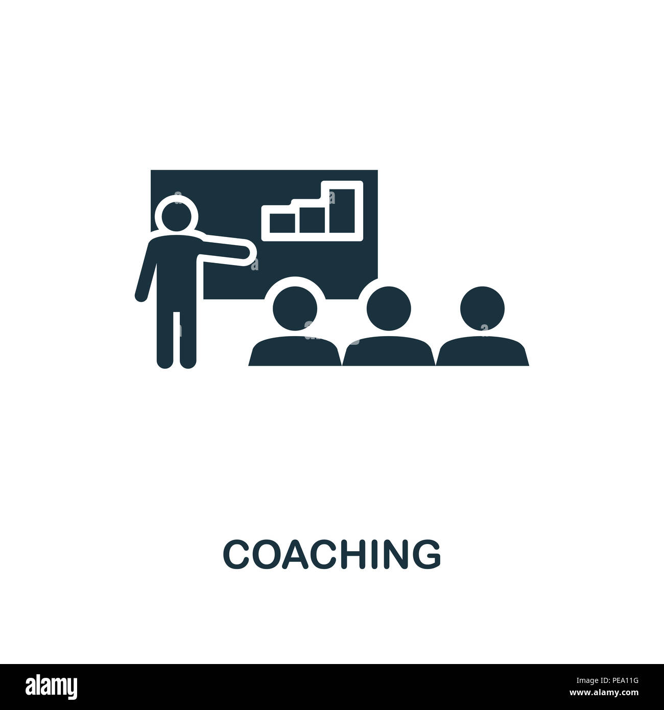 Coaching creative icon. Simple element illustration. Coaching concept ...