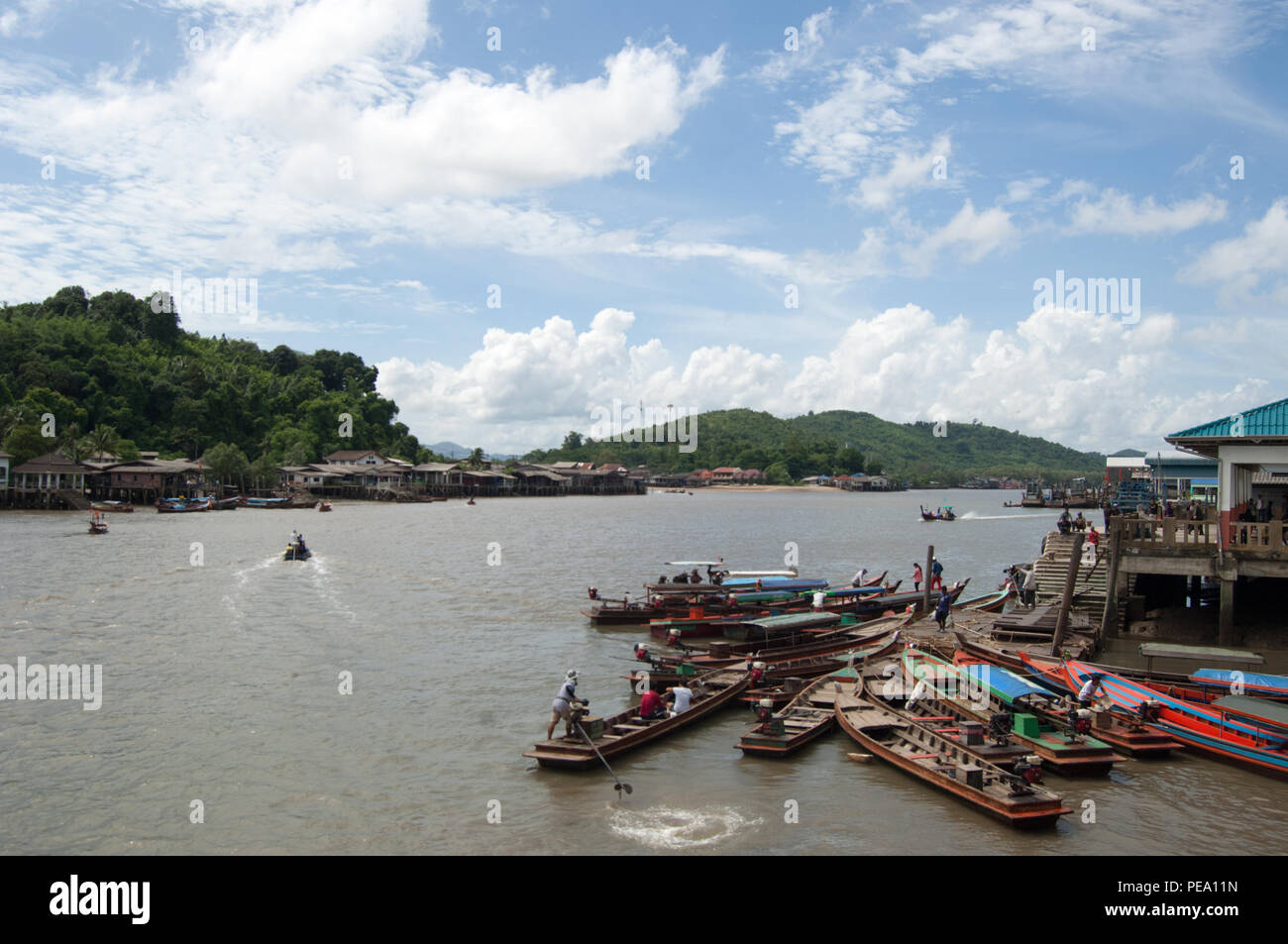 The waterfront, Ranong, Thailand Stock Photo - Alamy