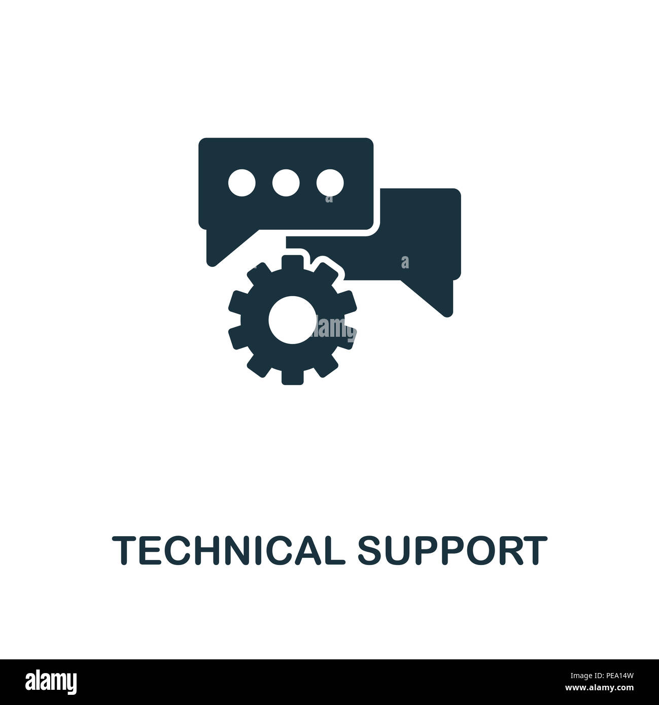 Technical Support creative icon. Simple element illustration. Technical ...