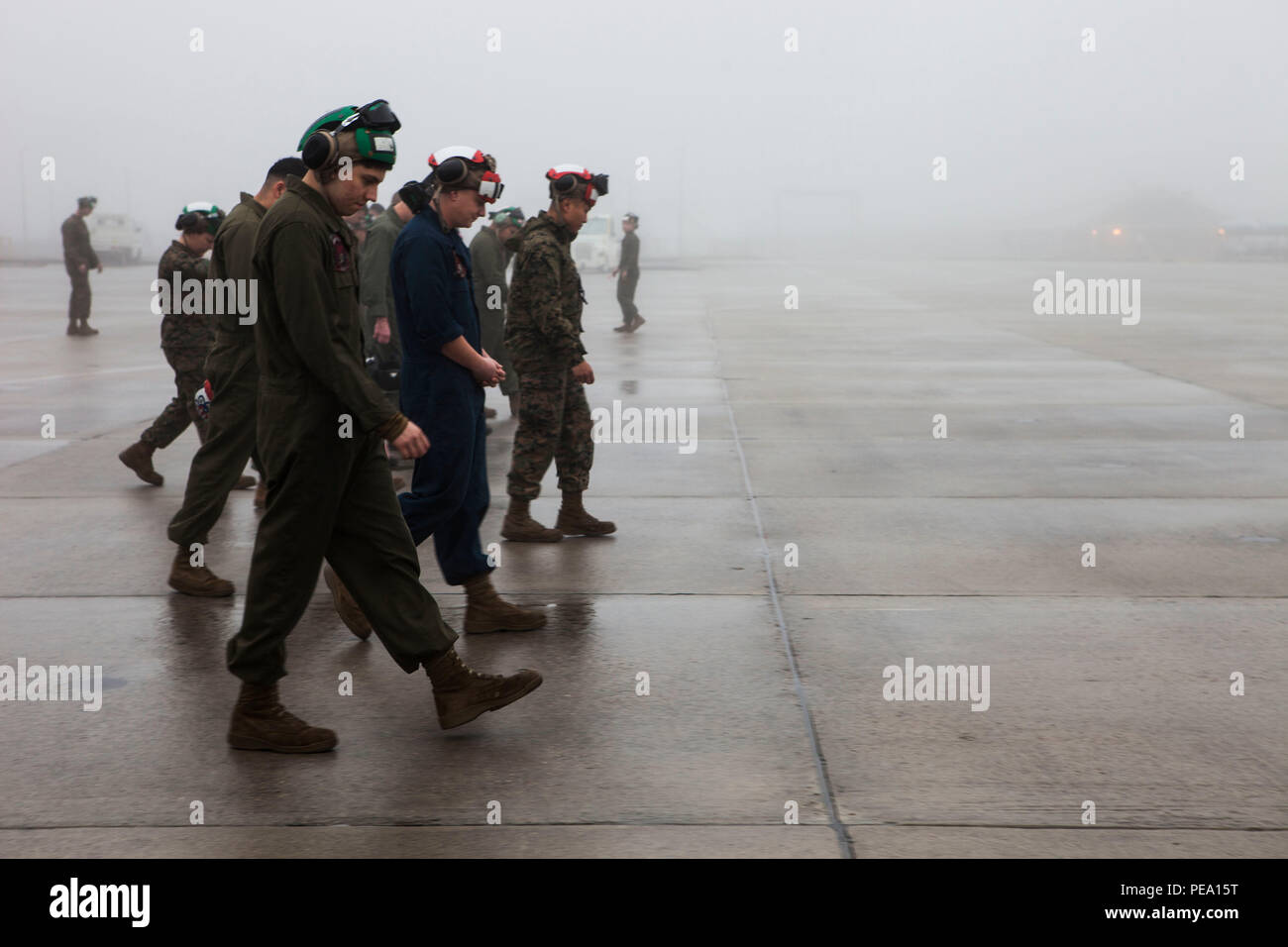 U.S. Marines assigned to Marine Tactical Electronic Warfare Squadron ...