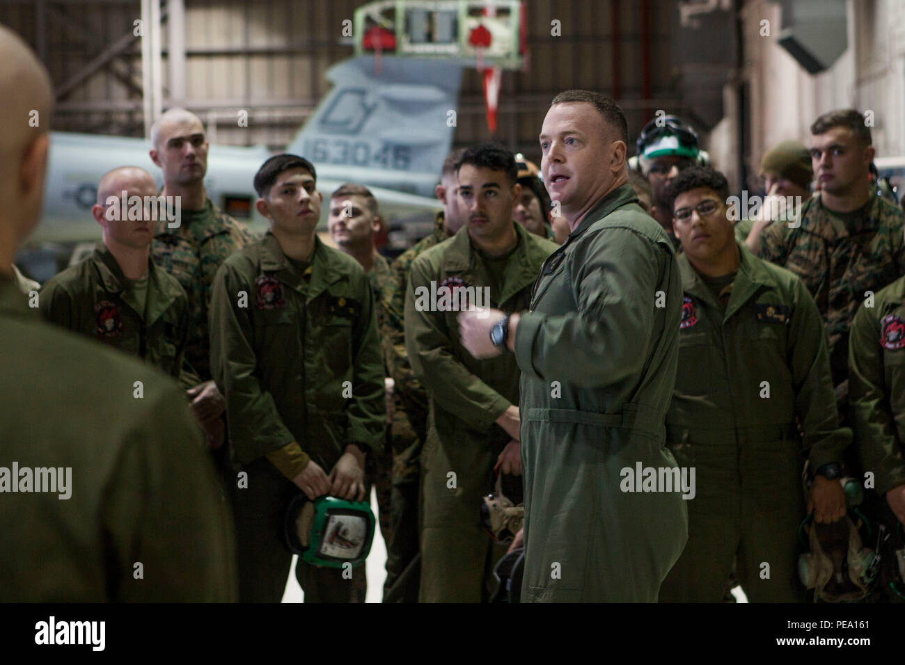 U.S. Marine Lt. Col. Charles E. Dudik, the Commanding Officer of Marine ...