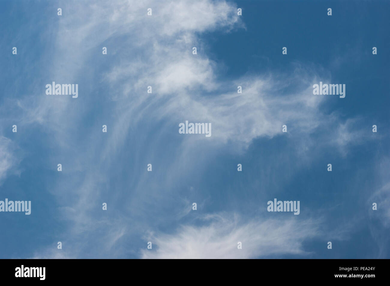 Stratus floccus Clouds in the middle of the day on the sky Stock Photo ...