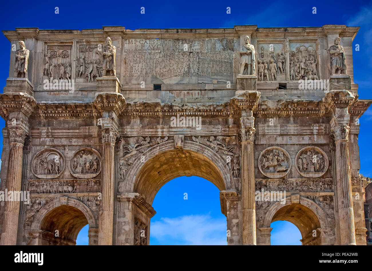 An ancient gate outside the Coliseum in Rome, Italy Stock Photo - Alamy