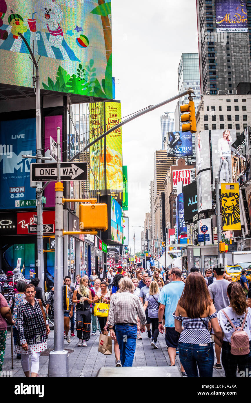 New York The Most Populated City In The Usa High Resolution Stock ...