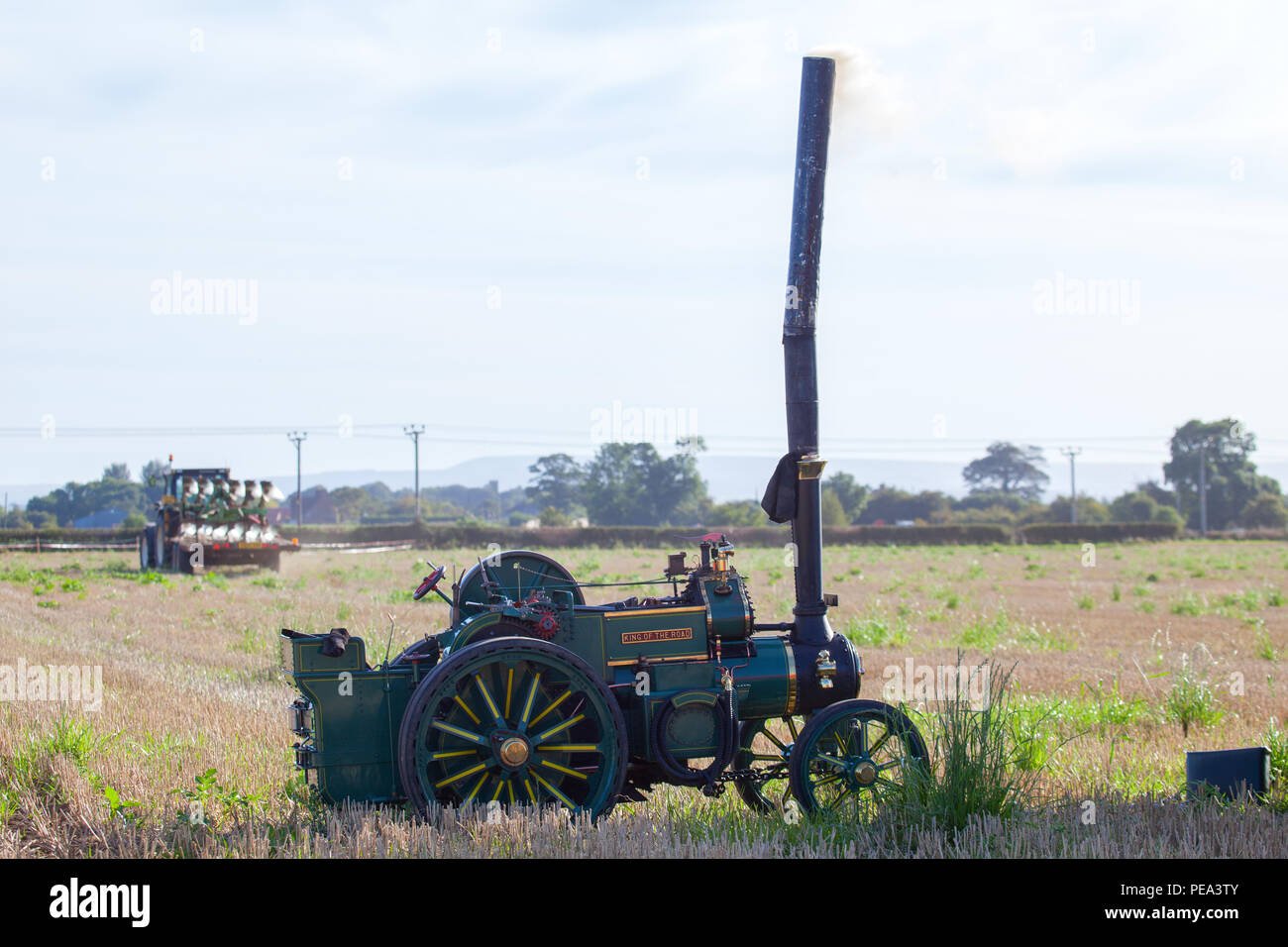 Steam traction engine at a Classic Car Show & Ploughing Match in ...