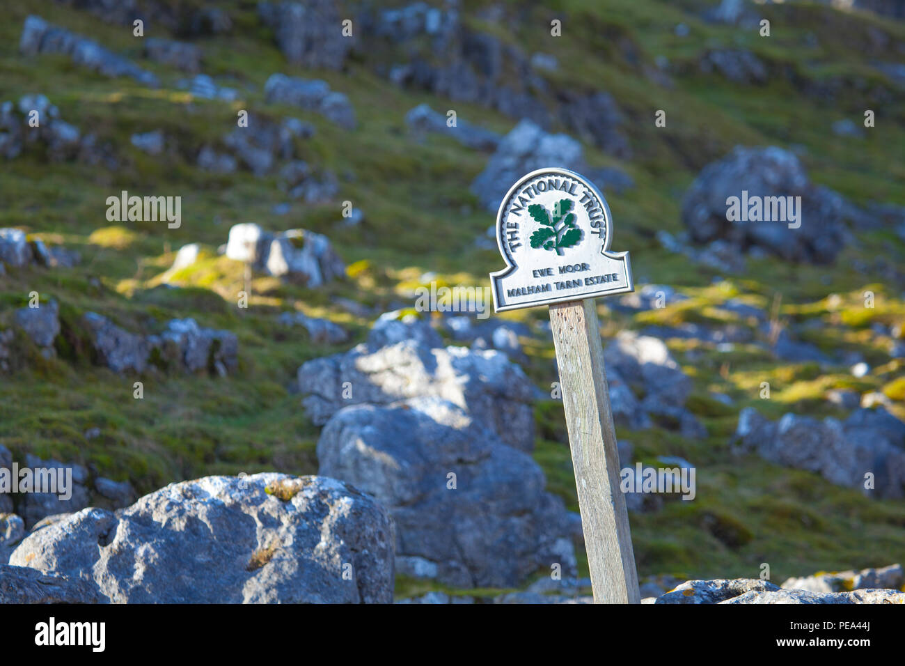 A sign in the Yorkshire Dales National Park at Malham Stock Photo - Alamy