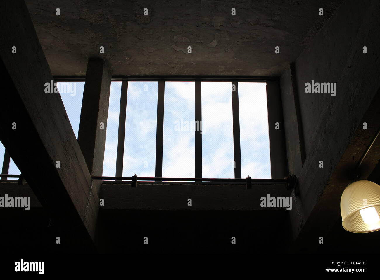 Vintage skylight at Architectural Artifacts in Chicago, Illinois Stock ...