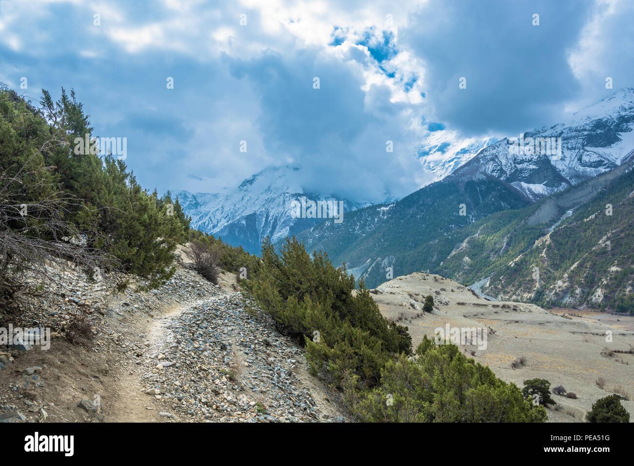 Himalayas spring trek hi-res stock photography and images - Alamy