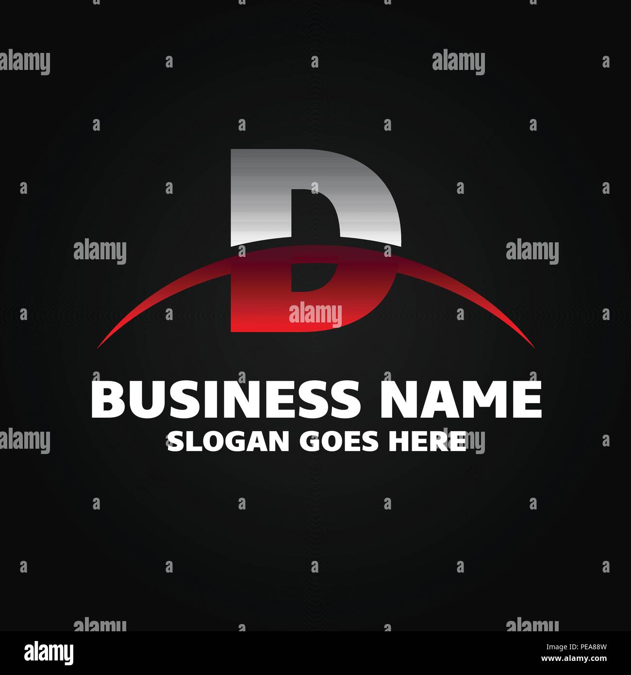 Alphabetic logo design with dark background vector Stock Vector Image ...