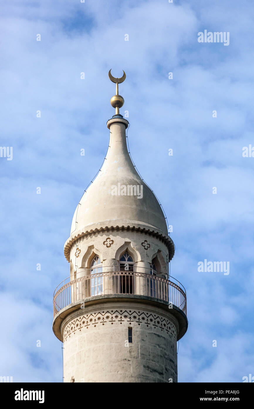 Lednice minaret tower Czech Republic Stock Photo - Alamy