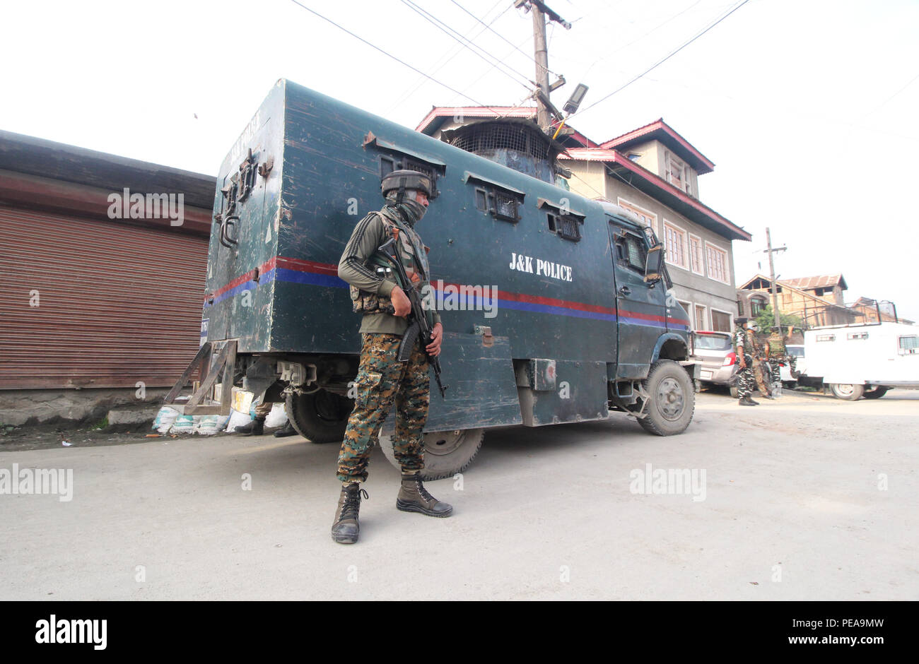 Indian police personnel patrol hi-res stock photography and images - Alamy
