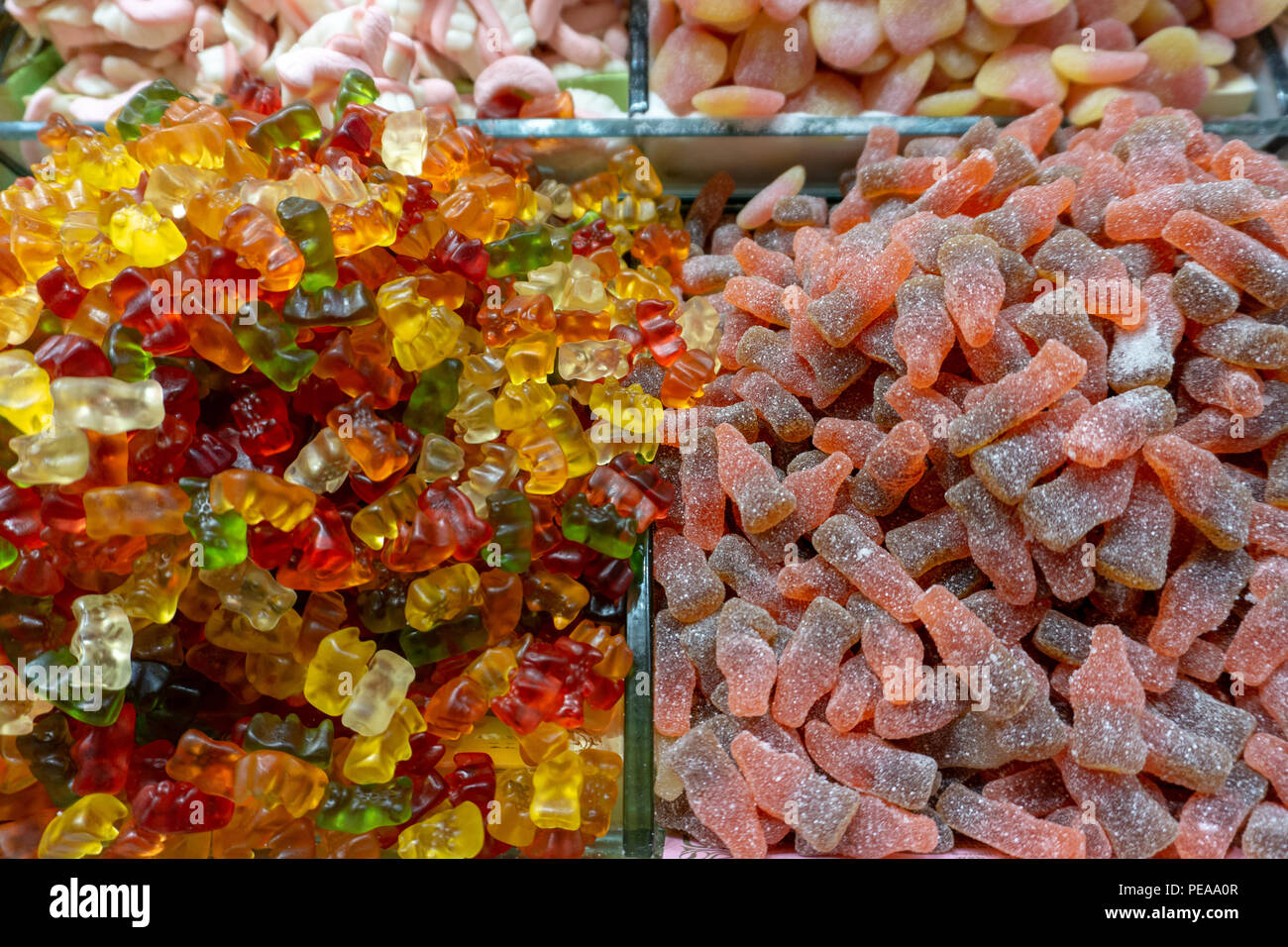 Candy stall in Turkish bazaar Stock Photo - Alamy