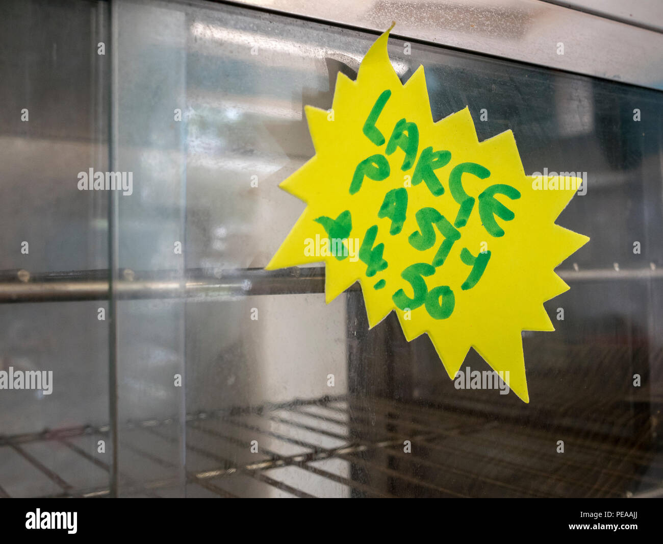 Large pasty sign hi-res stock photography and images - Alamy