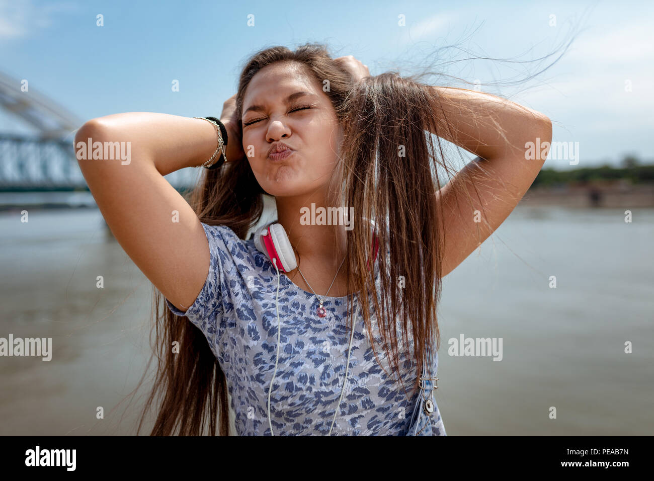 Girl pouting hi-res stock photography and images - Alamy