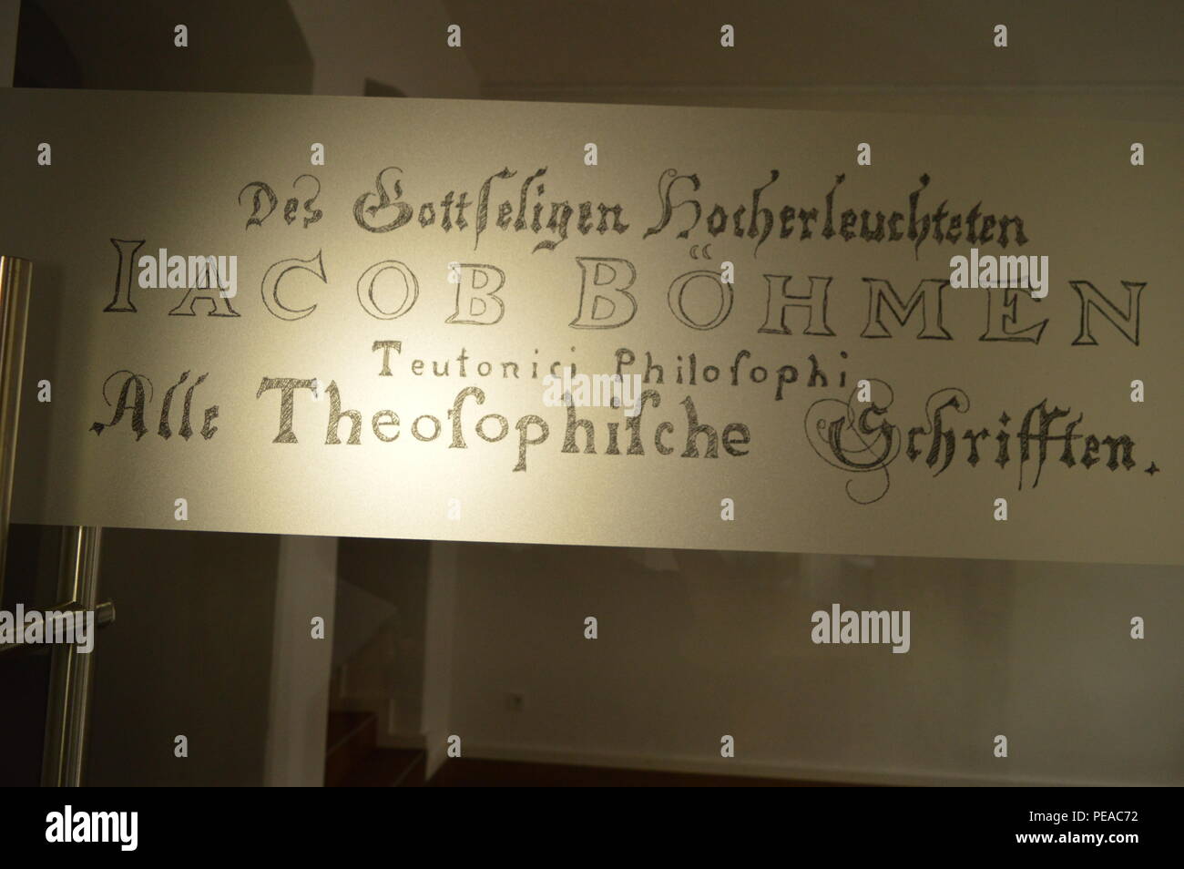 jakob jacob bohme boehme böhme photo matthias wehnert Stock Photo - Alamy