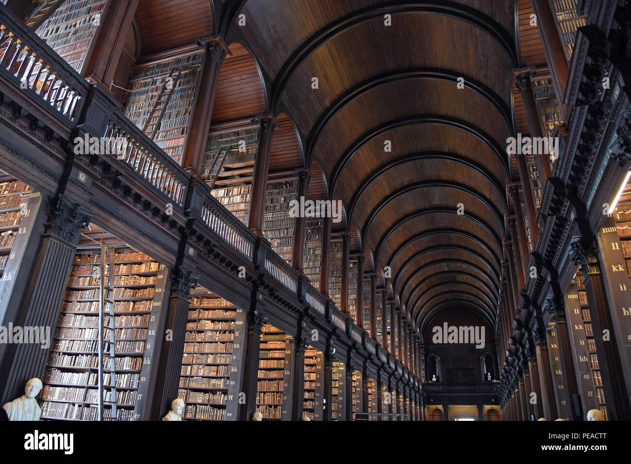 Dublin, Ireland - May 30, 2017: The Long Room in the Old Library at ...