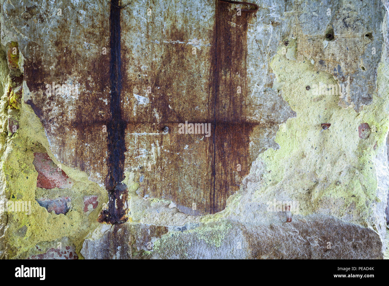broken messy interior concrete wall Stock Photo - Alamy
