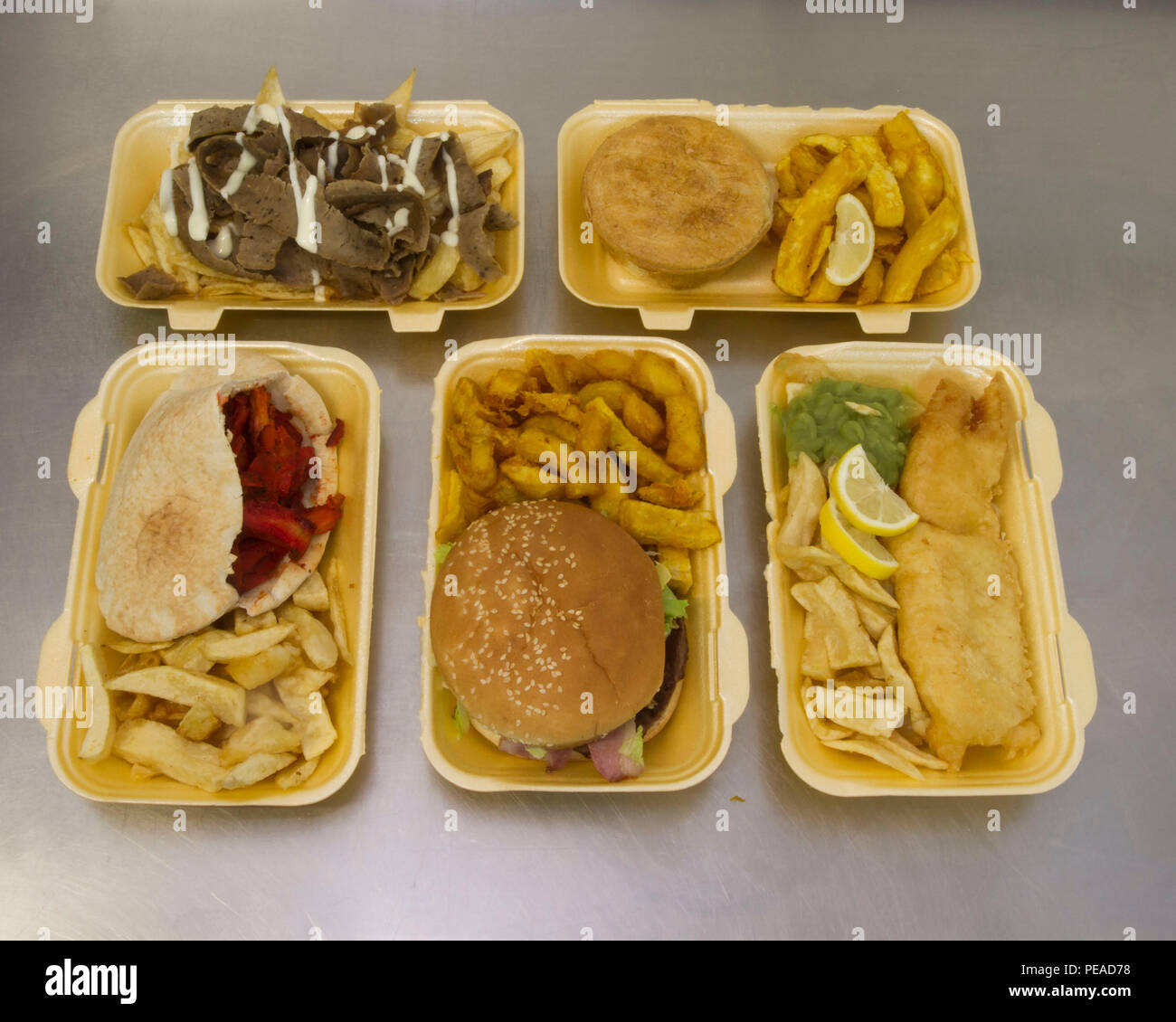 TRADITIONAL CHIP SHOP Stock Photo - Alamy