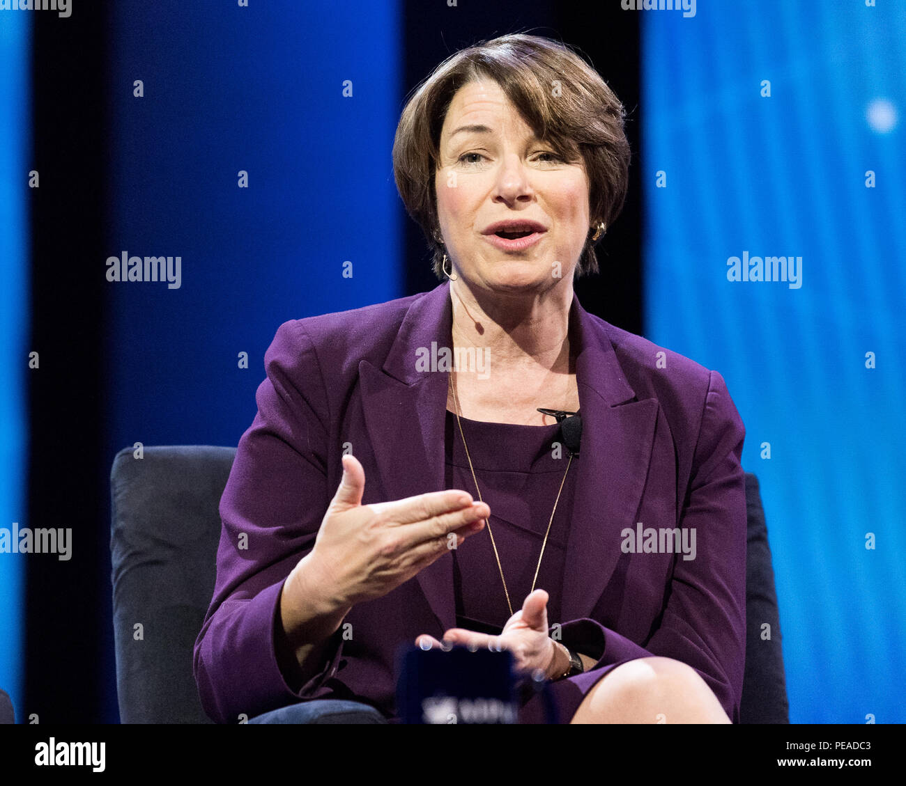 Amy Klobuchar (D-MN), United States Senator, speaking at the AIPAC ...