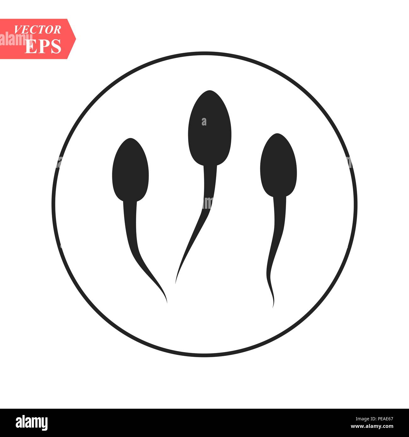In vitro fertilisation icon. Medical, biological and healthcare concept ...