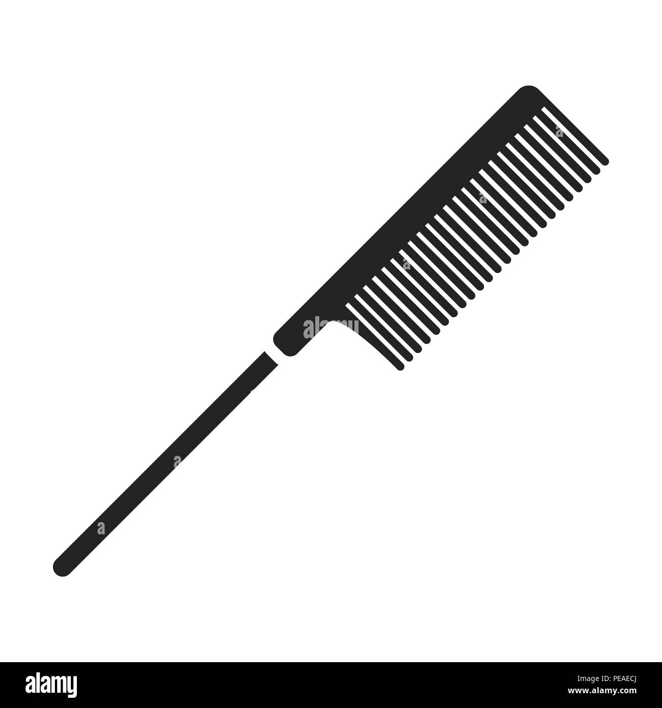 Hair comb icon in black style isolated on white background ...