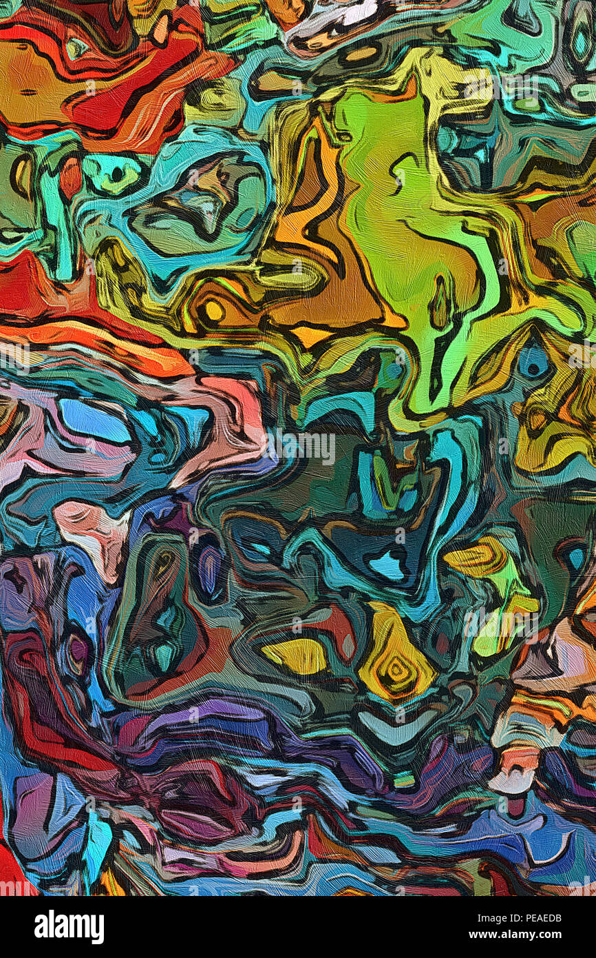 Abstract painting. Art for sale. Oil paint. Modern impressionism ...