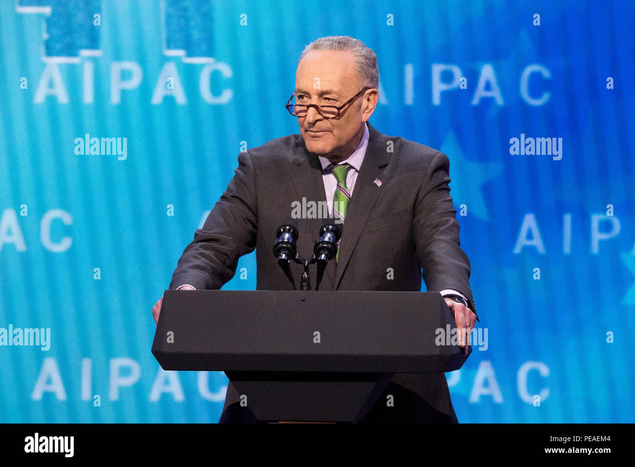 Chuck Schumer, United States Senator (D) from New York, speaking at the ...