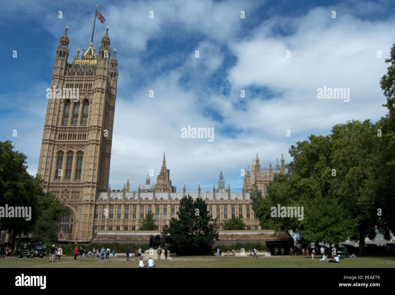 The Palace of Westminster from Victoria Tower Gardens Stock Photo - Alamy