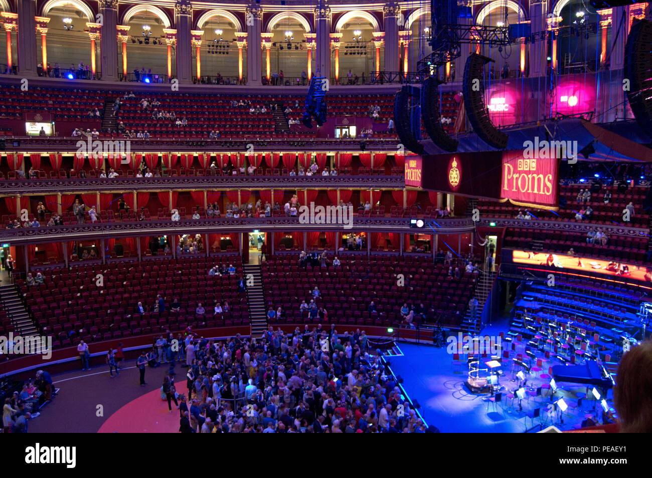 Inside the Royal Albert Hall during the annual Proms concerts in London ...