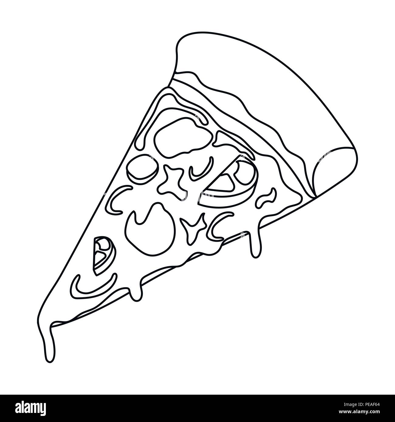 Pizza Outline Background