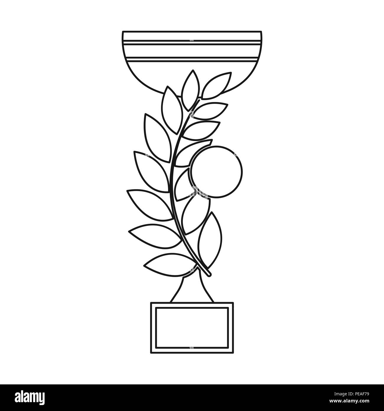Champions League Trophy Outline