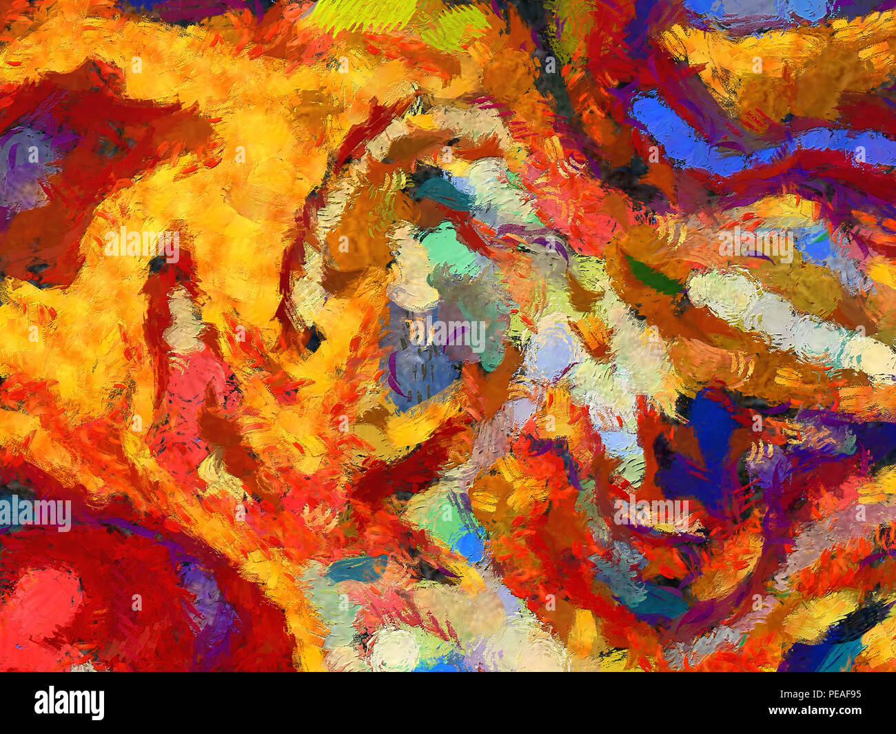 Abstract painting. Art for sale. Oil paint. Modern impressionism ...