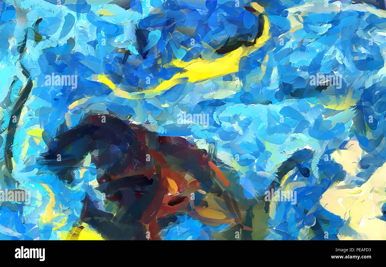 Abstract painting. Art for sale. Oil paint. Modern impressionism ...