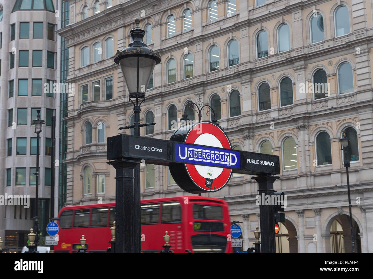 Charing Cross Station In London Stock Photos & Charing Cross Station In ...