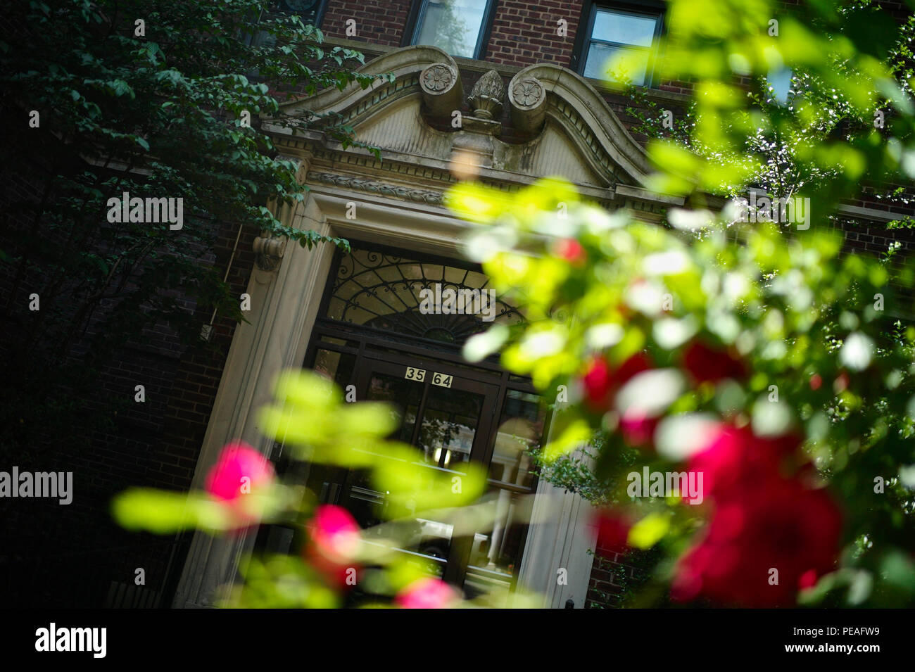Beautiful building entrance in the historic neighborhood of Jackson ...