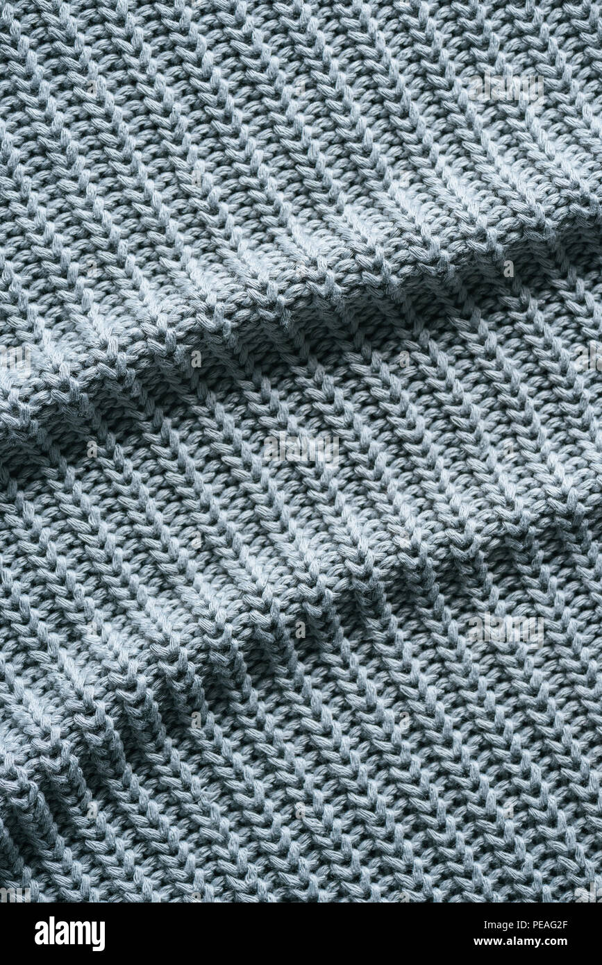 full frame image of wavy grey woolen fabric background Stock Photo - Alamy