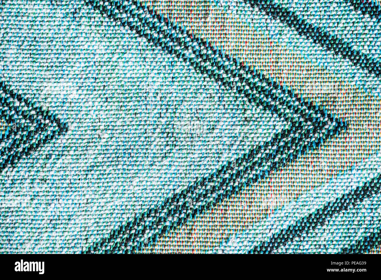 full frame image of textile fabric with abstract pattern background ...