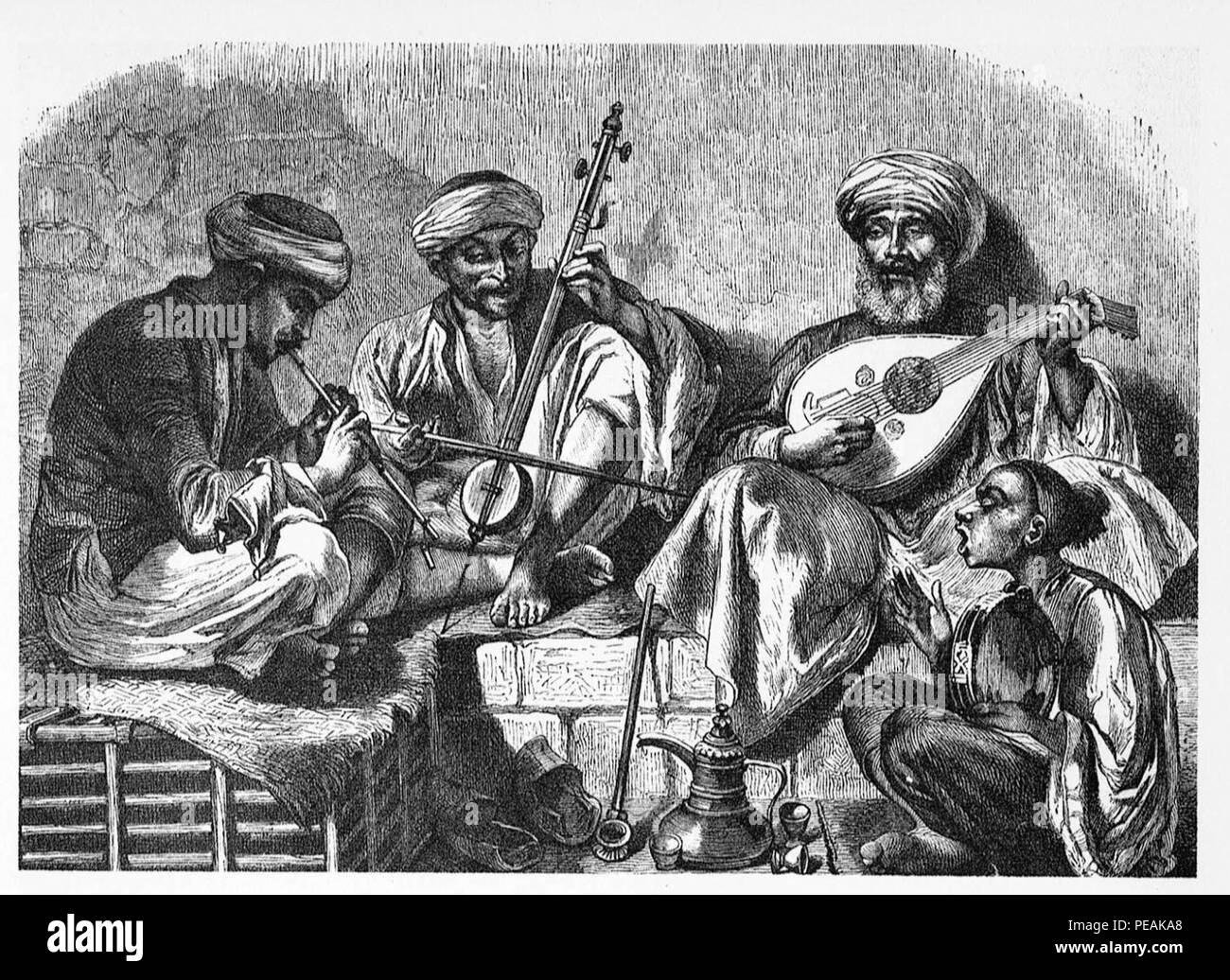 Arabic musical ensemble Stock Photo - Alamy